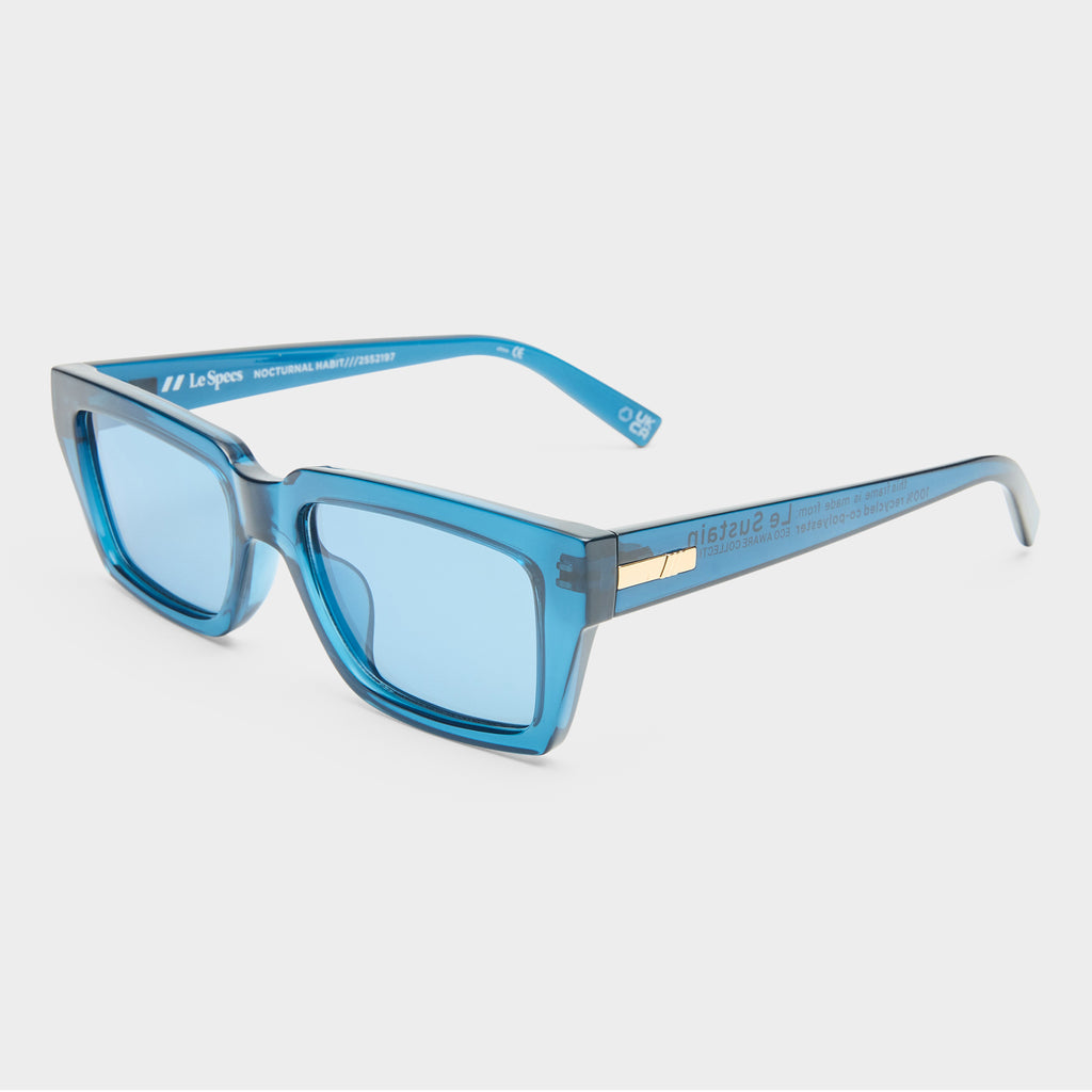 Nocturnal Habit Midnight Uni Sex D Frame Sunglasses Le Specs