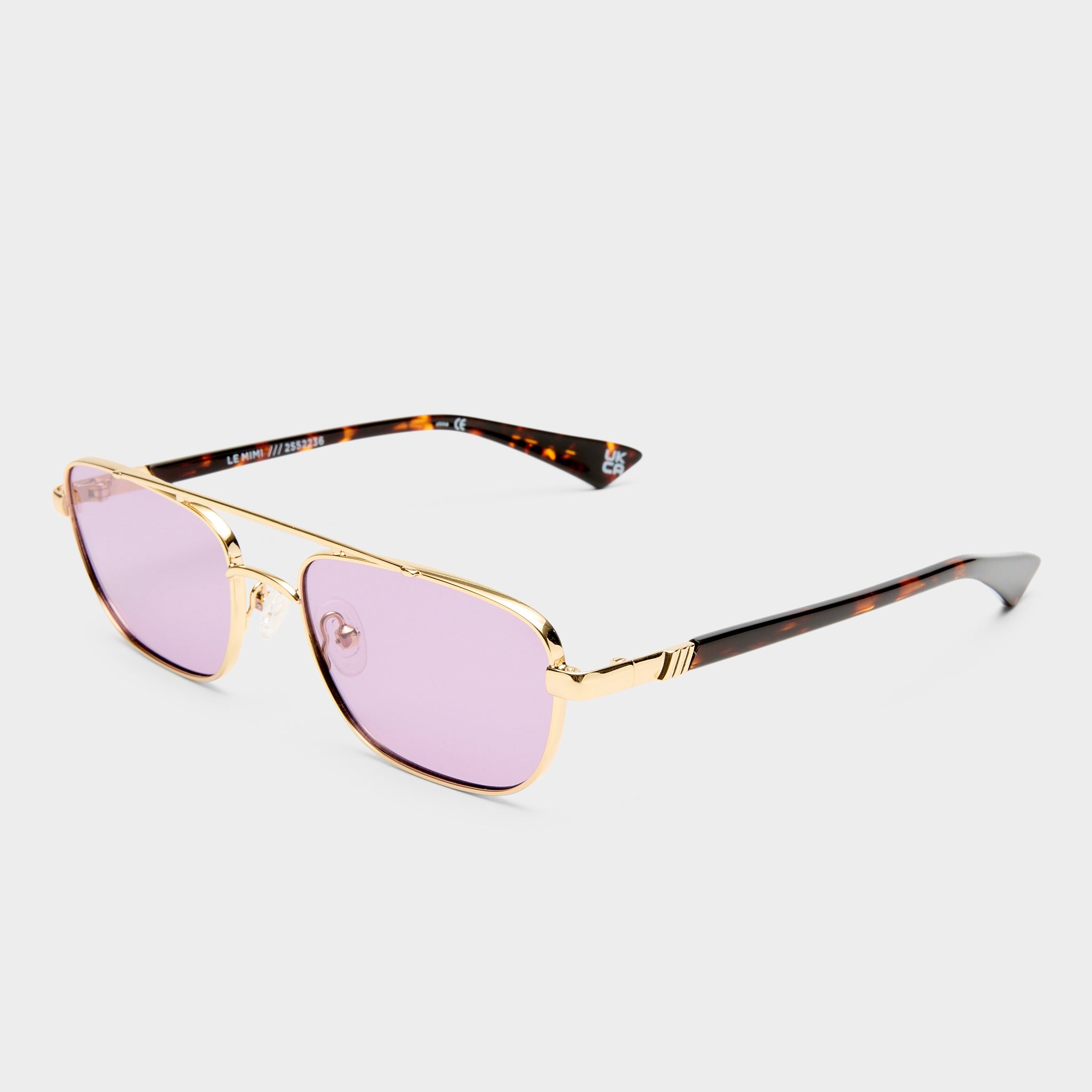 Le Mimi Gold Uni-Sex Aviator Sunglasses | Le Specs