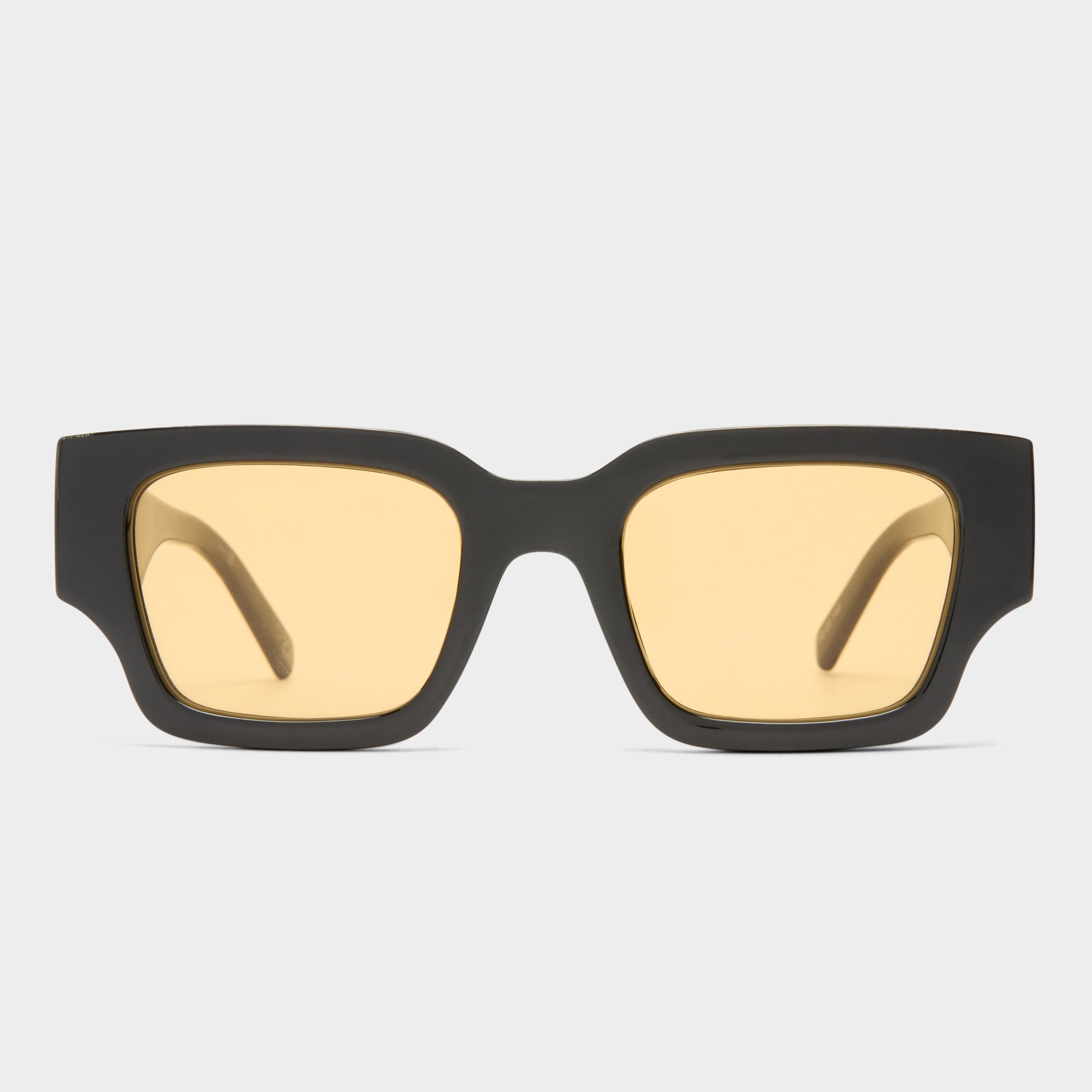 Atlantis Black Uni-Sex Rectangle Sunglasses | Le Specs