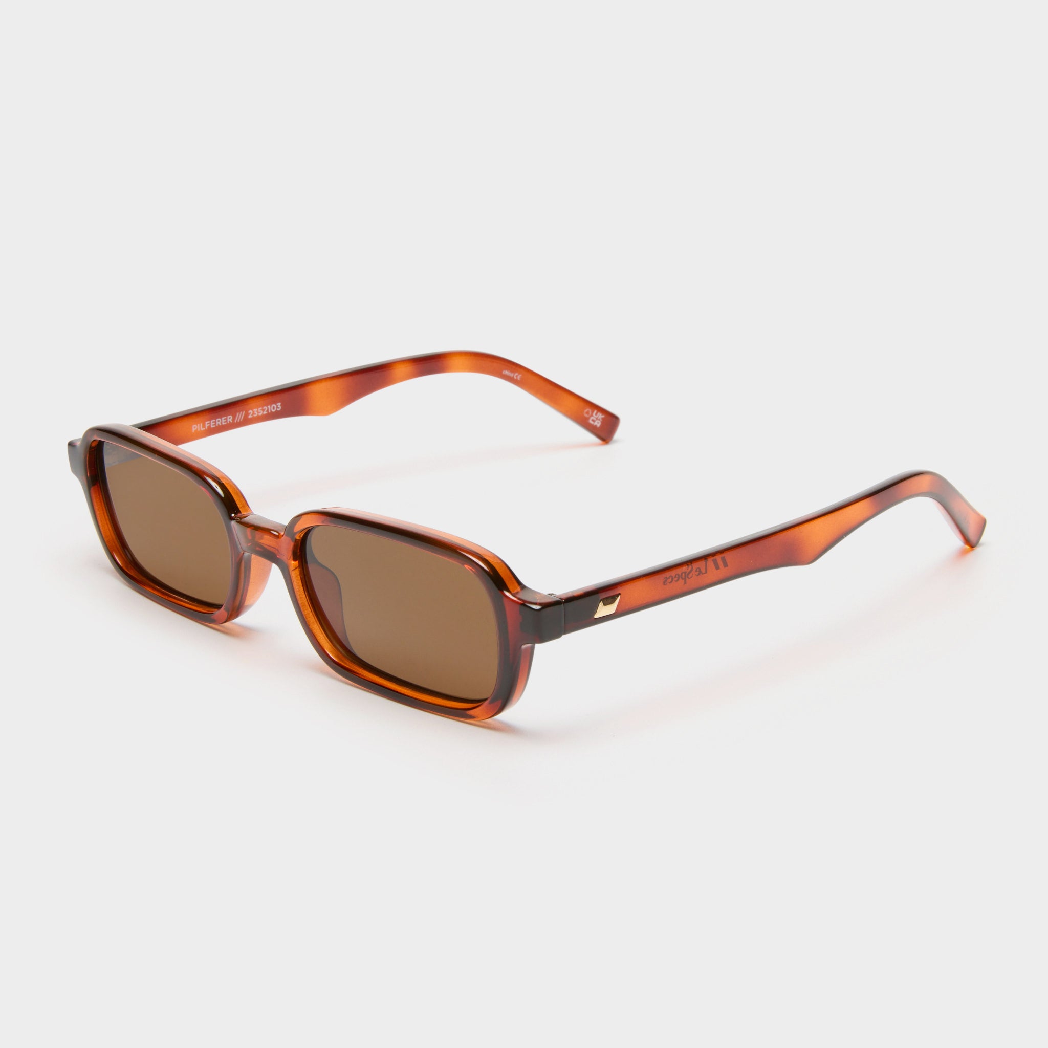 Pilferer Toffee Tort Uni-Sex Rectangle Sunglasses | Le Specs