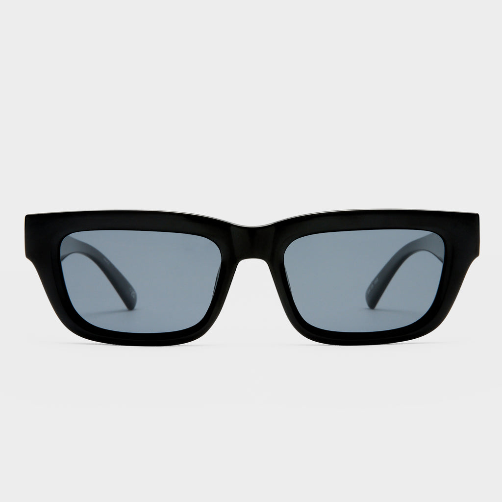 Le Castle Black Uni-Sex D-Frame Sunglasses | Le Specs