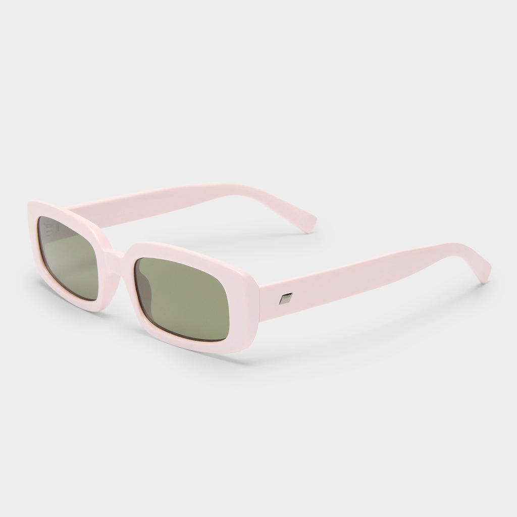 Dynamite Pink Salt Uni-Sex Rectangle Sunglasses | Le Specs